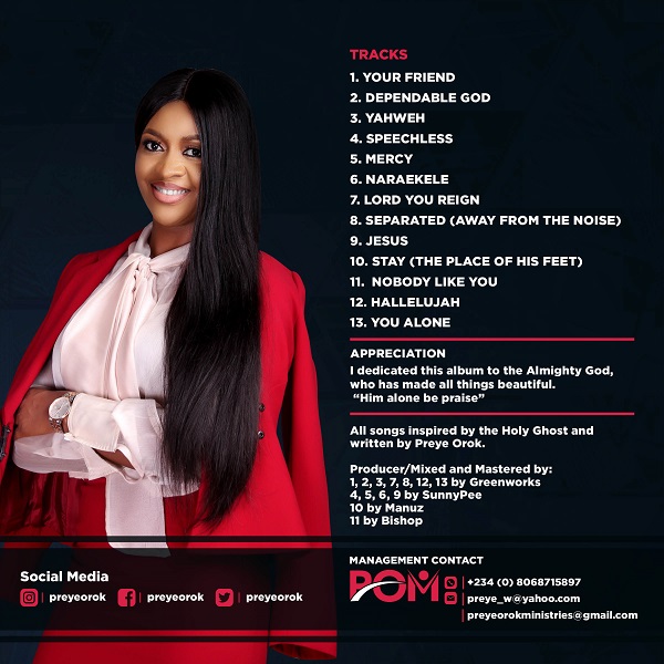 Preye Orok Full Album cover back » DOWNLOAD MUSIC