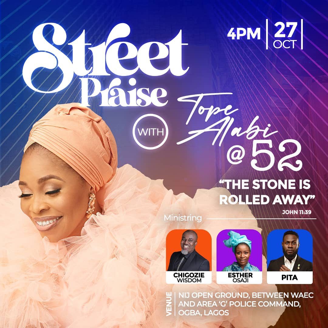 Tope Alabi Reveals Date, Theme For Her 52nd Birthday | See Full Details