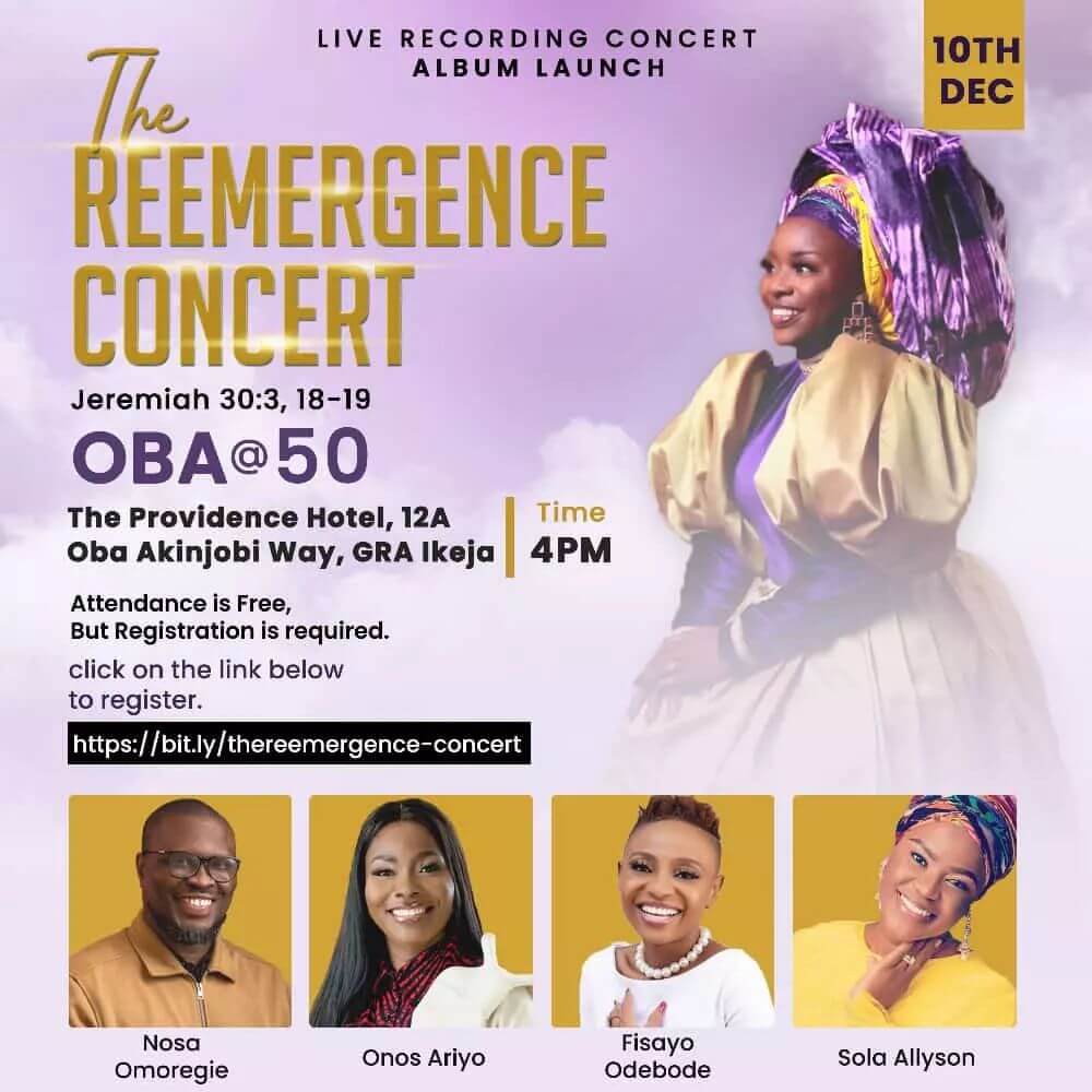 OBA To Celebrate 50 Years with The ‘REEMERGENCE’ Concert/Album Launch ...